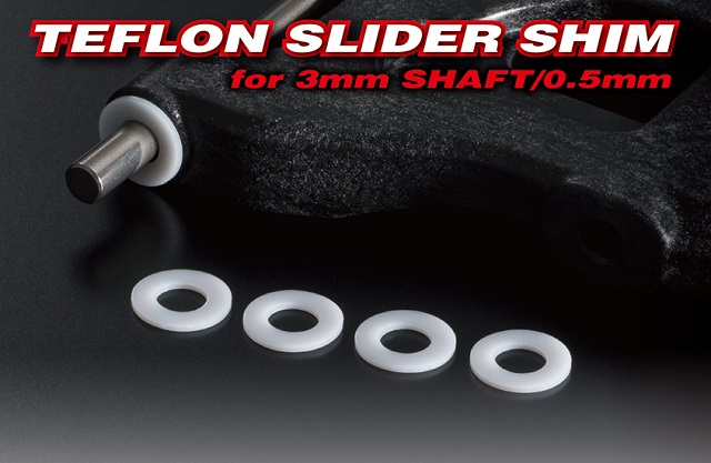 AXON PS-ST-001 TEFLON SLIDER SHIM 8pic for 3mm SHAFT/0.5mm ...