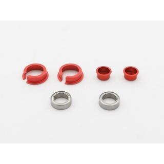 RC ART WP-0187 PRO GRESS スプリングリテーナー＃-2（2個入）レッド [4582387283840] - 1,391円 : ラジコンネットショップ ☆CHAMP Net ...